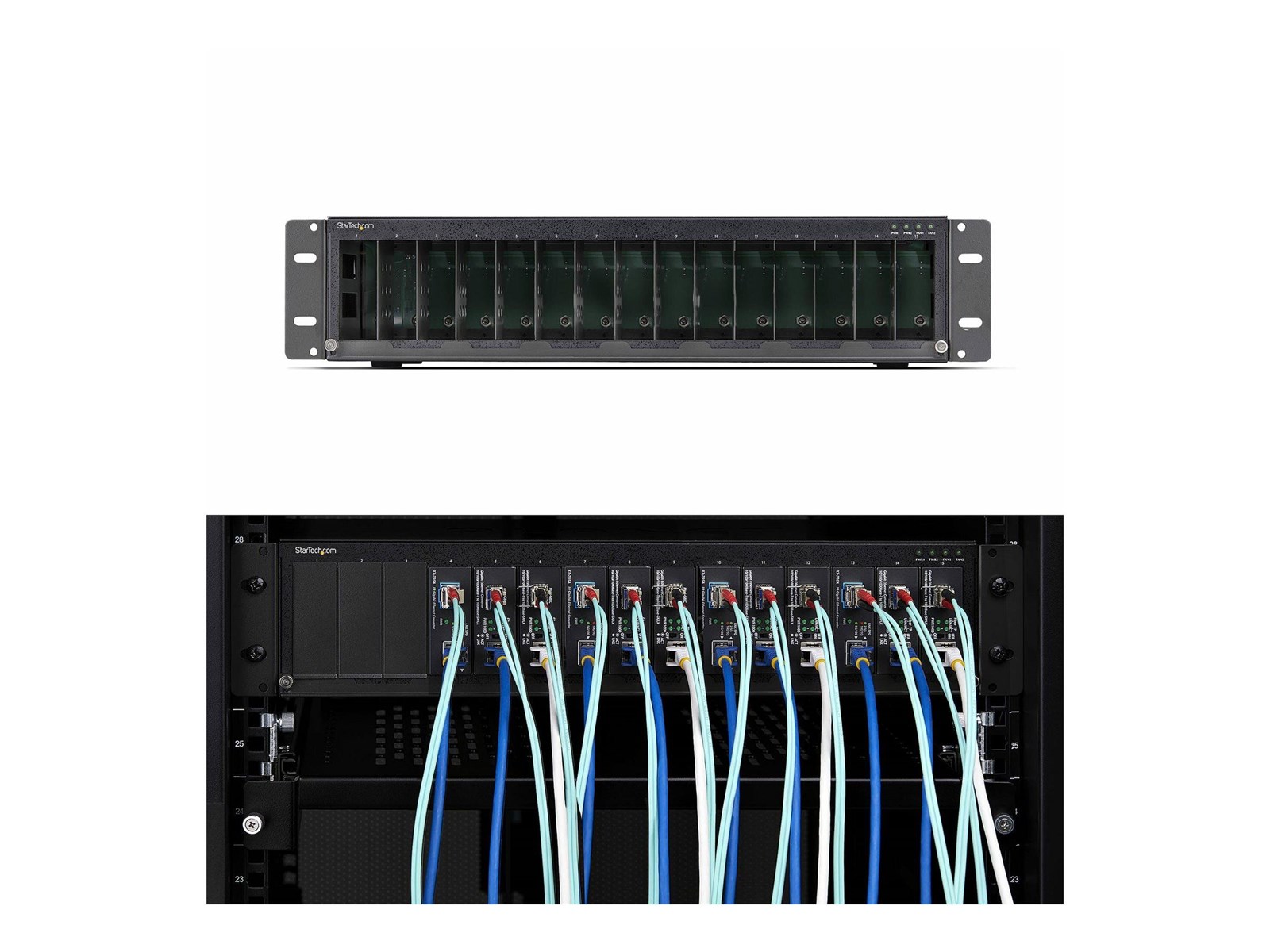 StarTech.com - modular expansion base - media converter chassis - TAA ...