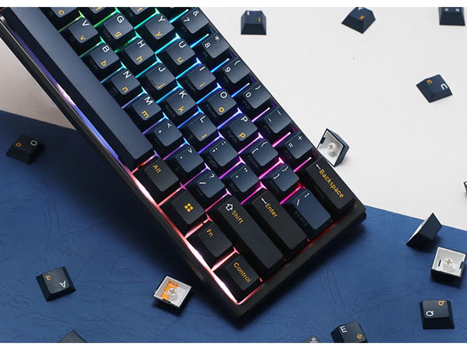 Ducky One 3 Pro - Nazca Line Nordic - Mini 60% - MX2A Brown - RGB