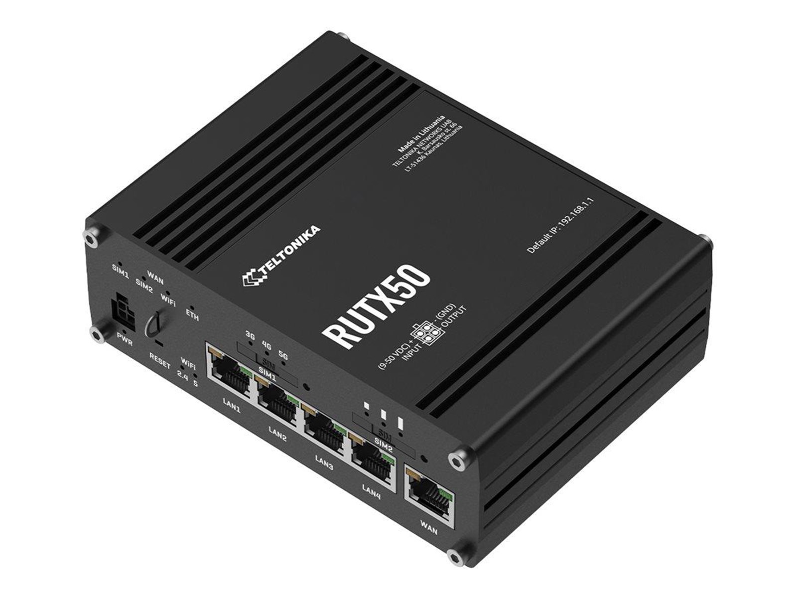 Teltonika RUTX50 - wireless router - WWAN - Wi-Fi 5 LTE - 5G 4G 3G ...