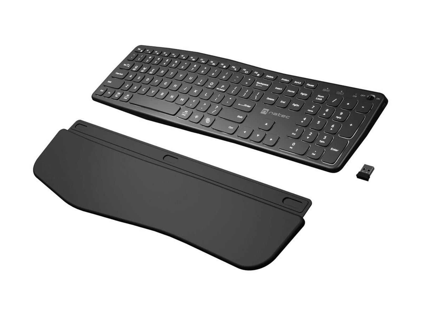 Natec PORIFERA - keyboard full size - QWERTY - US - black Input Device ...