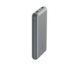 Belkin BoostCharge power bank - 2 x USB 24 pin USB-C - 15 Watt - 20000 mAh