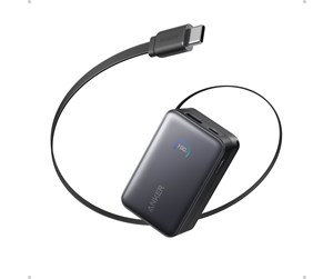 Anker Nano Power Bank (10K, 45 W, Med Inbyggd Utdragbar USB-C-Kabel ...