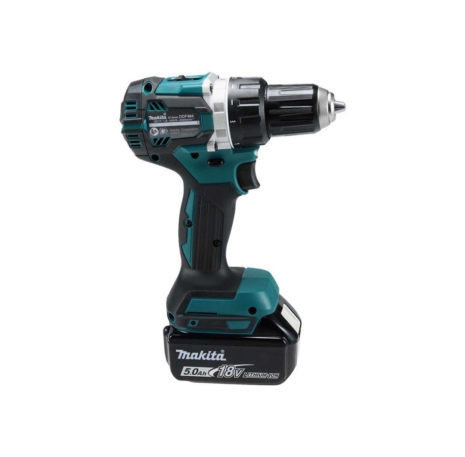 Makita 18v cordless driver drill ddf484rtj brushless | I lager