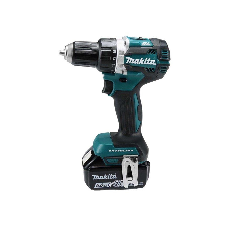 Makita 18v cordless driver drill ddf484rtj brushless | I lager