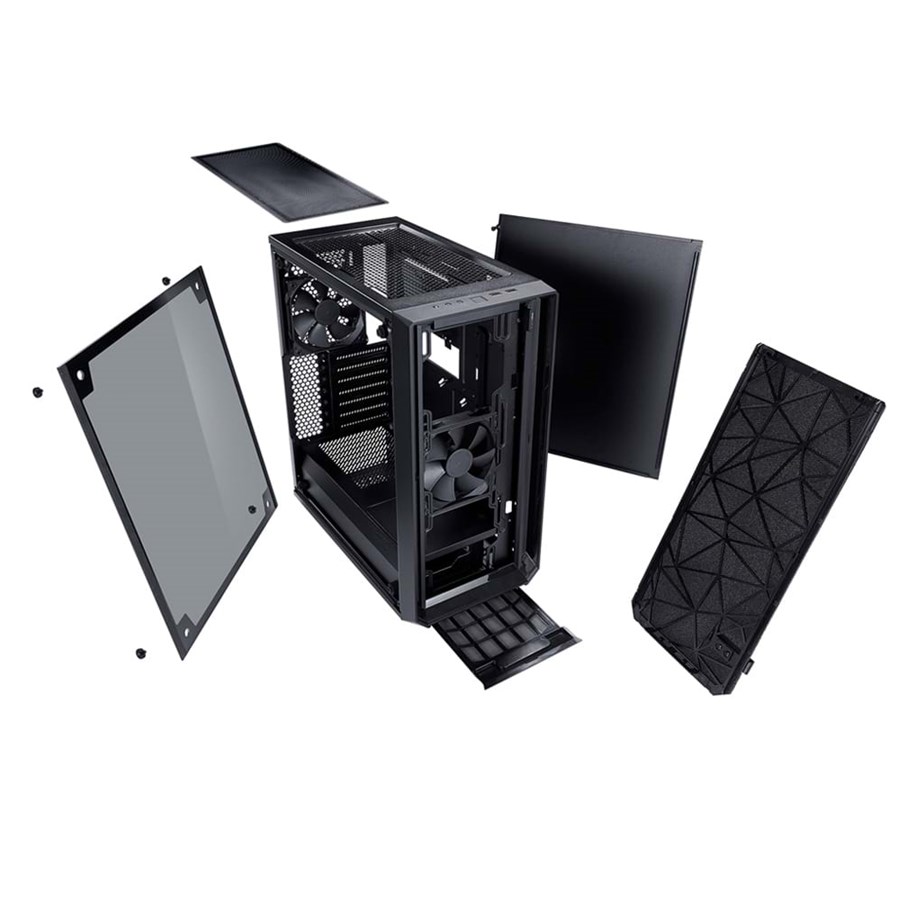 Fractal Design Meshify C TG - Black - Chassi - Miditower - Svart