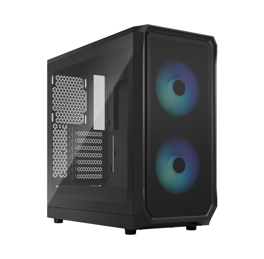 Fractal Design Focus 2 RGB - Black TG Clear Tint - Chassi - Miditower ...