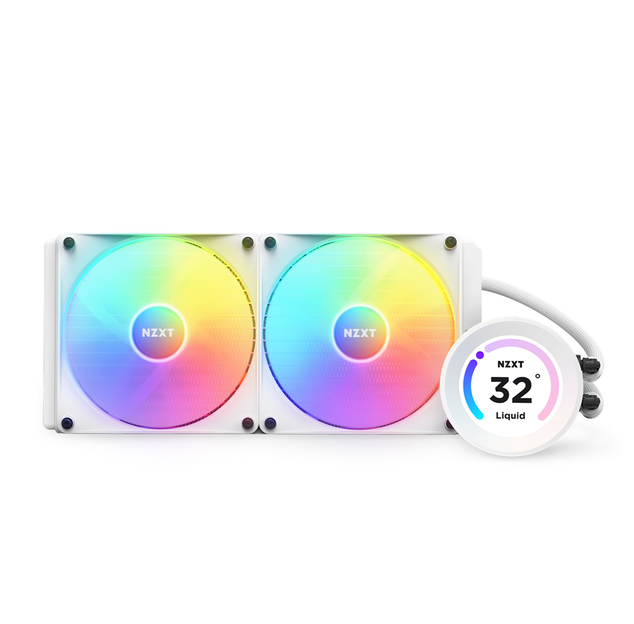 NZXT Kraken Elite 280 White RGB - CPU Vattenkylare - Max 32 dBA