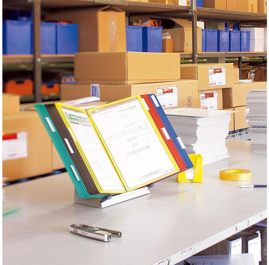 Tarifold display panel system - for A4 - assorted frame with light grey ...