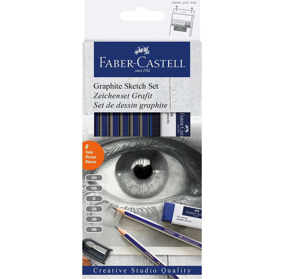 Faber-Castell Drawing Set Goldfaber Graphite | I lager | Billig