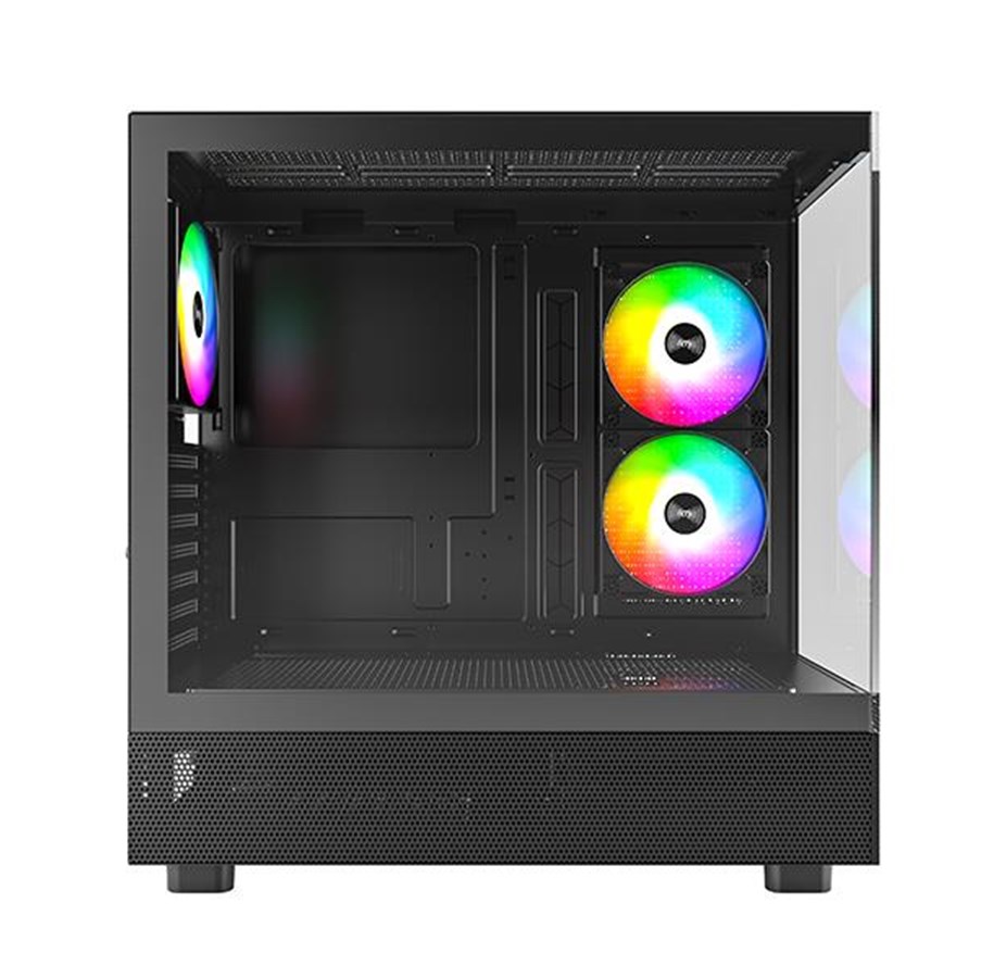 Montech XR TG - Chassi - Miditower - Svart | I lager | Billig