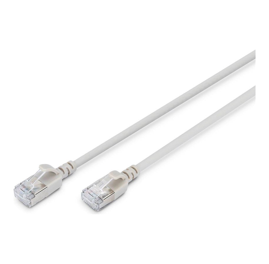 DIGITUS patch cable - 1 m - grey - Grå - 1 meter | Billig