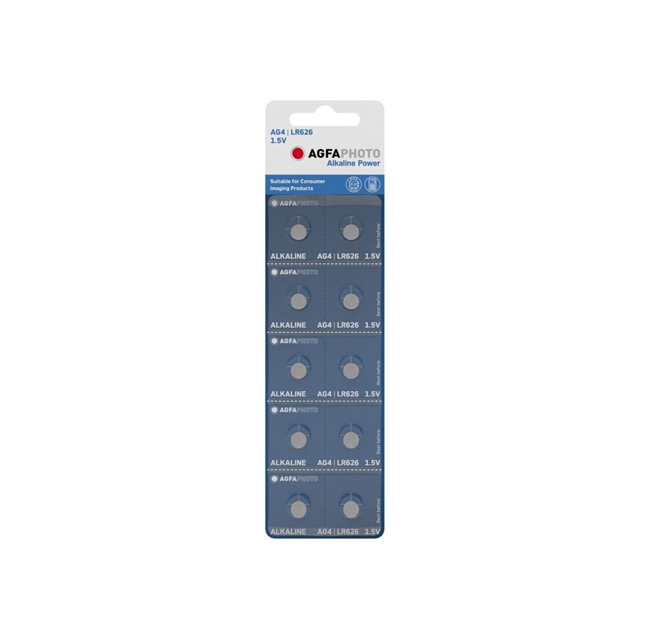 Agfa Photo battery x AG4 / LR66 - Alkaline (pack of 10) | I lager