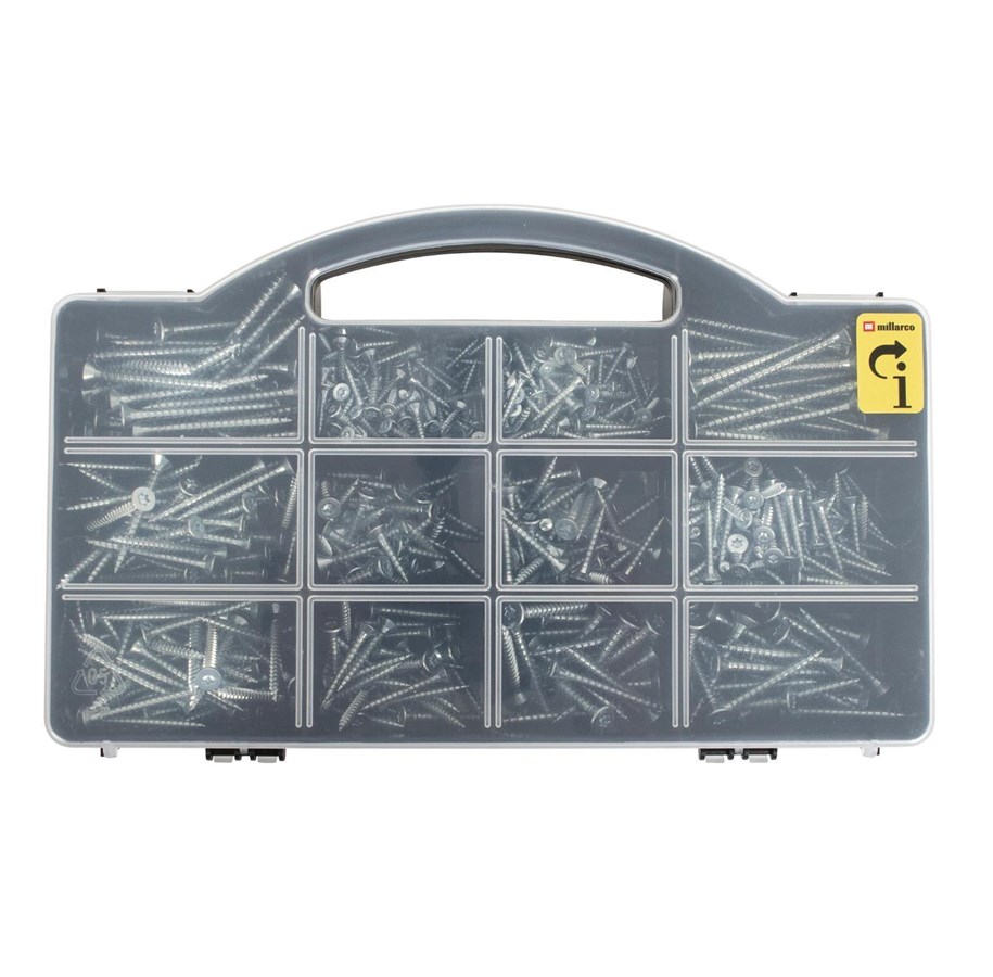 Home>it assortment box of 670 of the 10 most common wood screws.