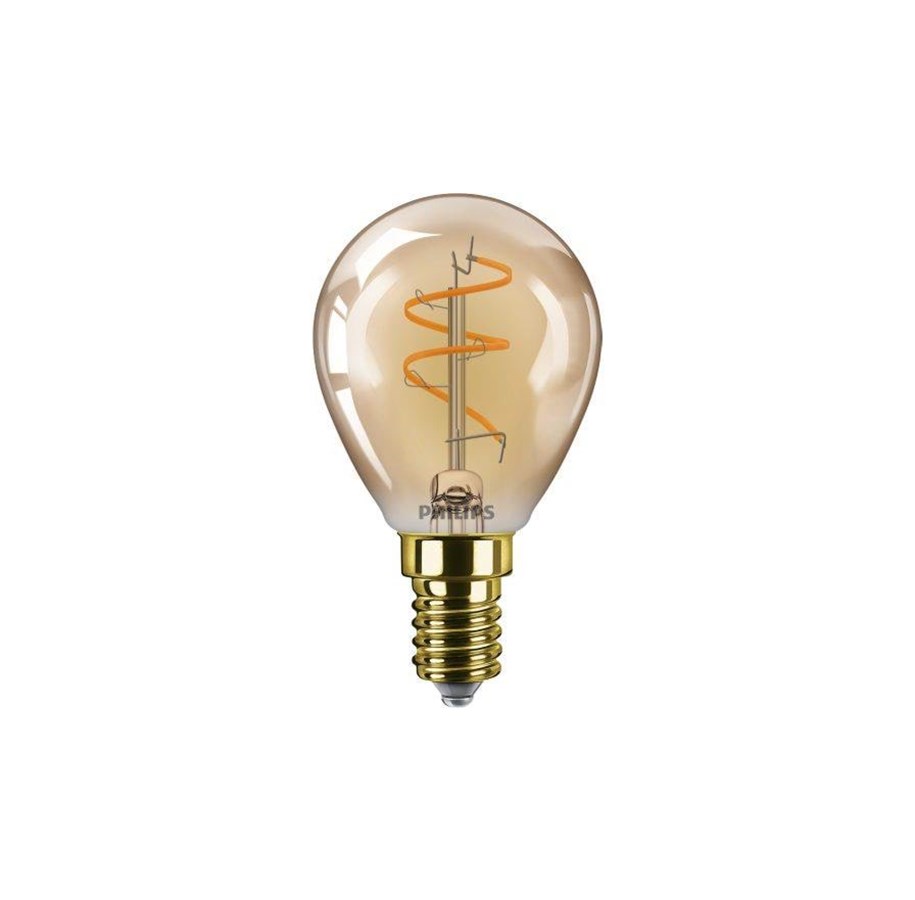 Philips LED-glödlampa Filament Mini-ball 2.7W/918 (15W) Dimmable Amber E14