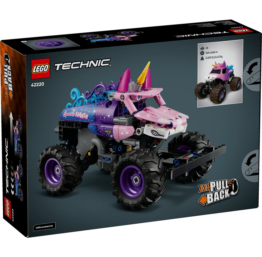LEGO Technic 42220 Monster Jam™ Sparkle Smash™ pull-back | I lager