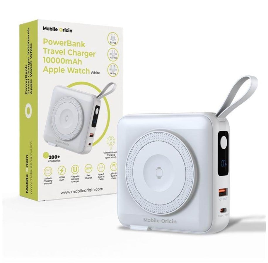 Mobile Origin PowerBank & Travel Charger - Lightning/USB-C Cable ...
