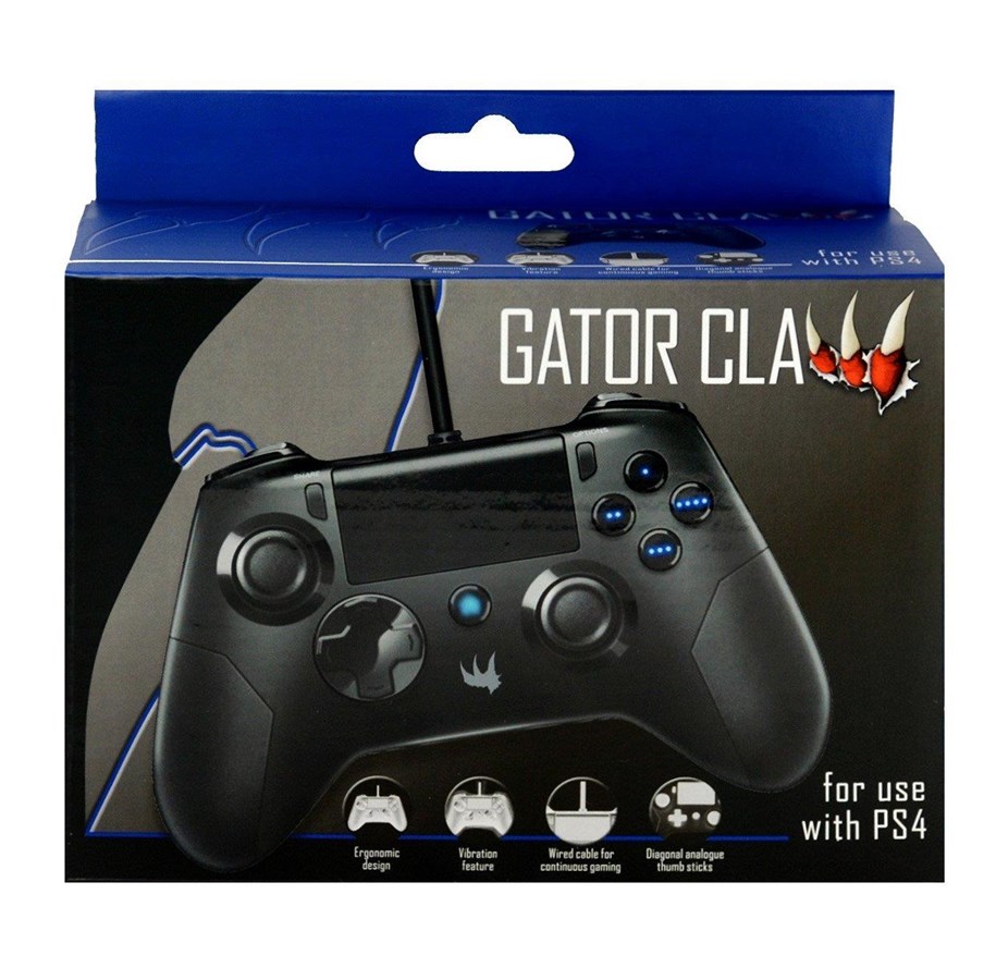 Orb Gator Claw - Black - Wired Controller - Sony PlayStation 4