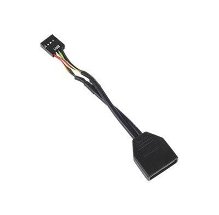 SilverStone - USB internal adapter - 19 pin USB 3.0 header to 9 pin USB ...