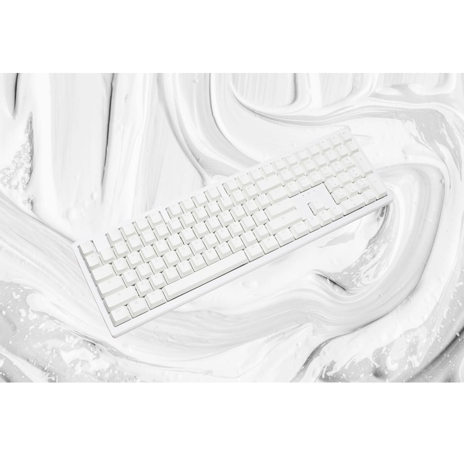 Ducky Zero - White - Fullsize - Cherry MX2A Red - RGB - Wireless (Tri-mode)