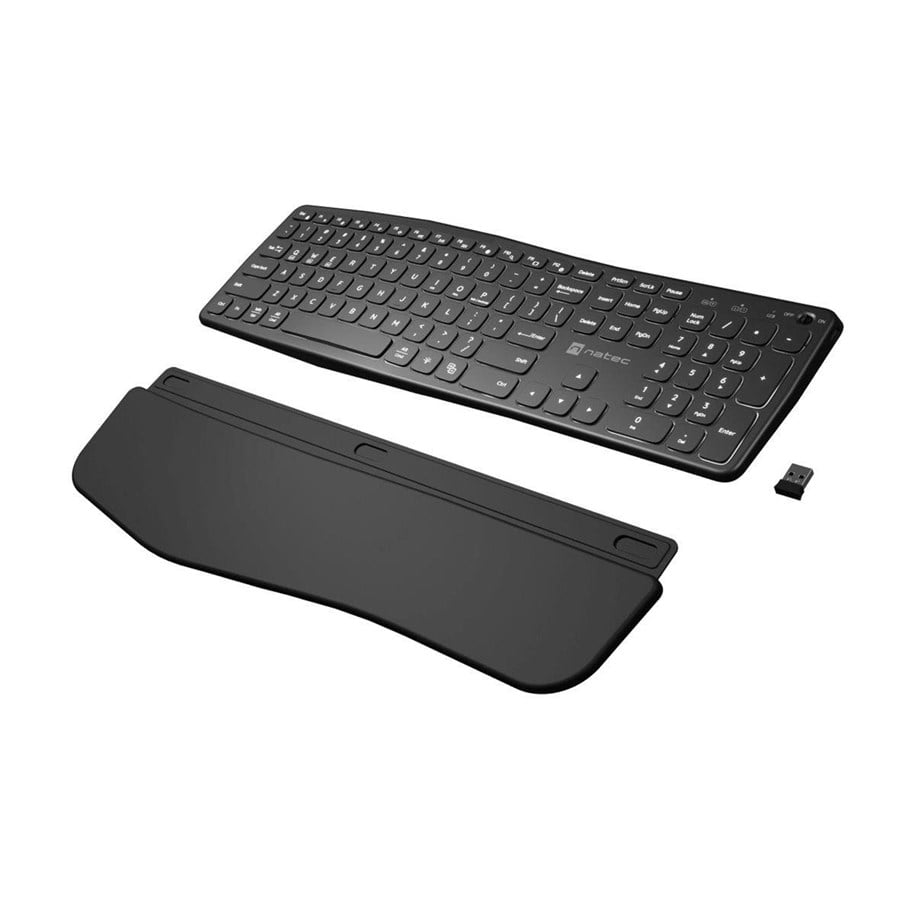 Natec PORIFERA - keyboard full size - QWERTY - US - black Input Device ...